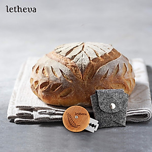 Letheva UFO Bread Lame Cutter, for Scoring Homemade Dough, Great Gift for Artisan Bread and Baguette Makers, Our Scorer Includes 10 Replaceable Razor Blades, Must Baking Tool for Bread Baking