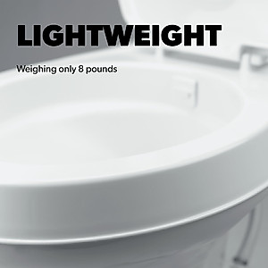 Dometic 300 Series Gravity-Flush RV Toilet | Powerful Triple-Jet Action Flush with Adjustable Water Level | Standard Height Flush with Foot Pedal for RVs, Trailers, and Outdoor Campers