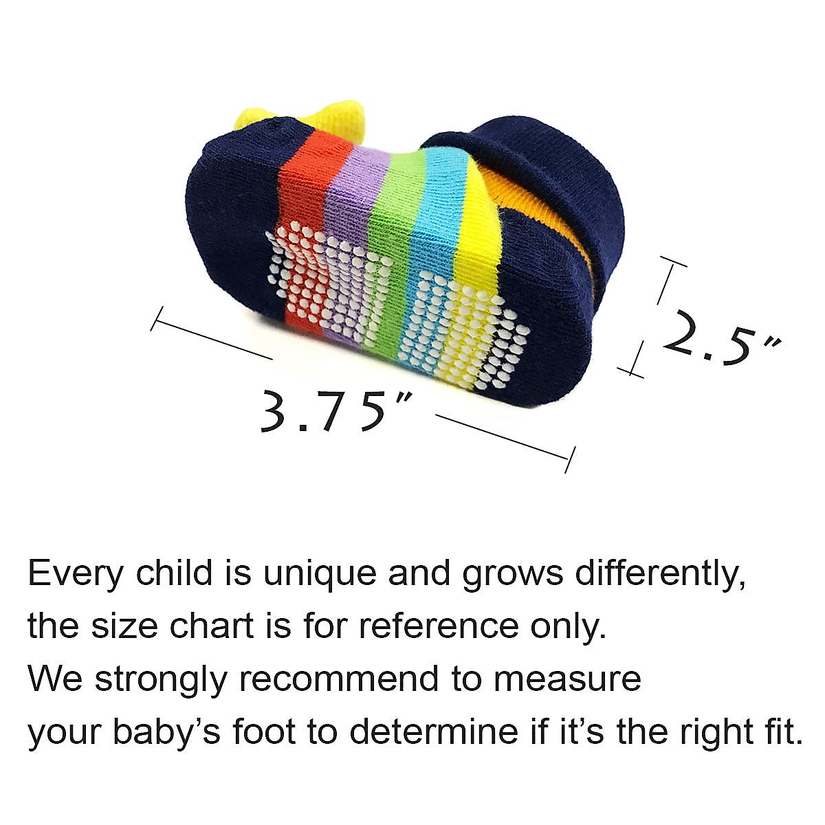 Bowbear Adorable Baby 6 Pair Non-Skid Puffy Animal Face Bootie Socks