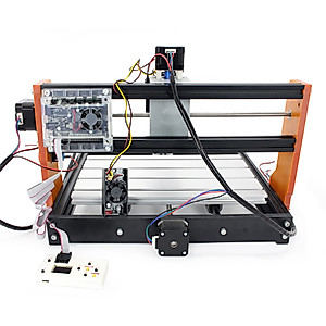 CNCTOPBAOS 2 in 1 CNC 3018-PRO Engraver Machine with 10W Module,Limit Switches,Emergency Stop,GRBL Offline Controller,DIY Mini CNC Router Kit Desktop Milling Engraving Cutting Wood,Acrylic,PVC,PCB