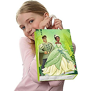 Princess and The Frog Party Favor Bag 16 Pack Princess Paper Bags The Frog Sweet Candy Gift Bags and Princess and The Frog Party Decorations Supplies