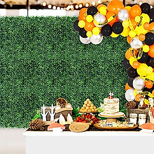 12PCS 20" X 20" Artificial Boxwood Topiary Hedge Plant Grass Backdrop Wall UV Protection Indoor Outdoor Privacy Fence Home Decor Backyard Garden Decoration Greenery Walls