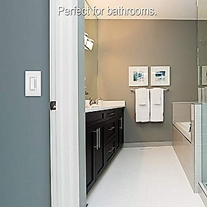 Legrand - Pass & Seymour Radiant 4 Button Light Switch with LED Locator, White Digital Light Switch with Countdown Timer and Rocker Wall Switch, RT2WCCV4, 1 Count