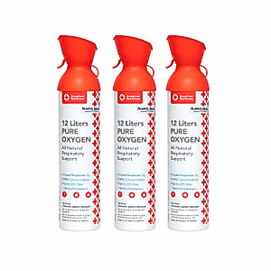 American Red Cross + Boost Oxygen | Extra Large 12L Canister (3 Pack)