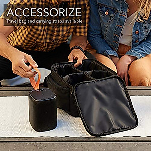 Rocksteady Stadium Portable Bluetooth Speakers - Up to 100 Foot Range - Up to 30 Hour Battery Life | 2 Speakers