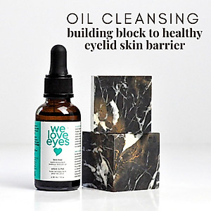 We Love Eyes - 100% All Natural Tea Tree Makeup Remover Oil - Effortlessly remove waterproof makeup and eyeliner - Made with Australian Tea Tree - Cruelty Free - Vegan
