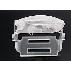 FINE FISHING 10PCS Unpainted Fishing Popperbaits 5.6cm 7.93g with 5mm Free 3D Simulation Fishing Eye Simulation Blank Body Clear Hard Baits Trout Salmon Minnow Lure Crankbait Topwater Freshwater 356