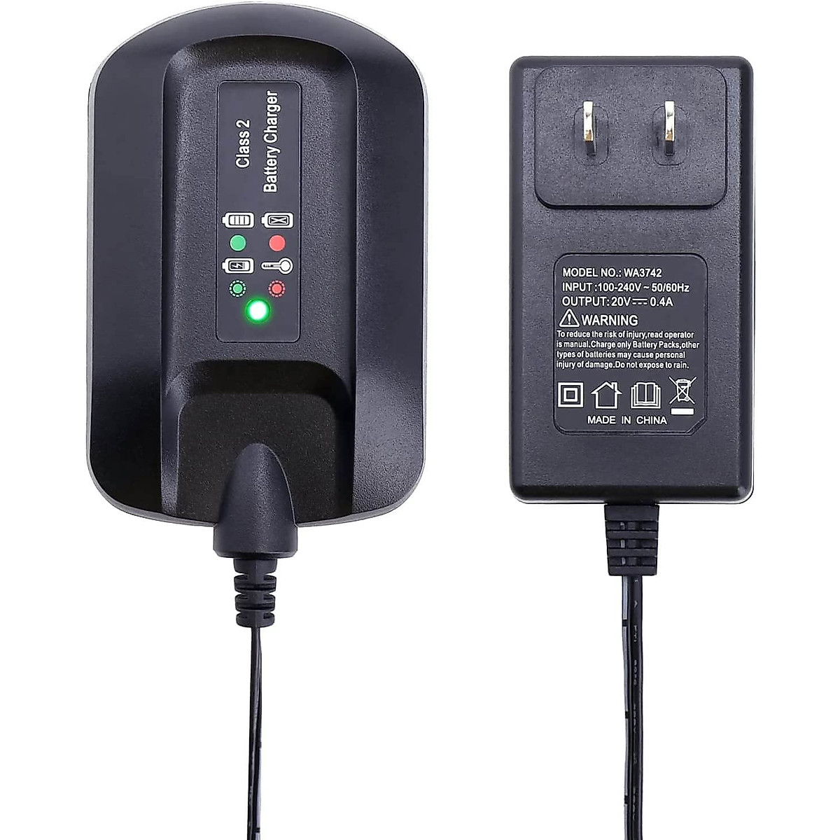 Anoitd WA3742 Replacement for Worx 20V Battery Charger WA3732 Compatible with Worx 20V