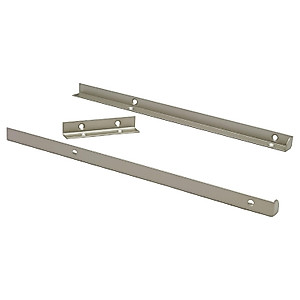 ClosetMaid SuiteSymphony Top Shelf Support Bracket Kit, Add On Accessory, Shelf Hardware Set, for Top Shelf, Satin Nickel