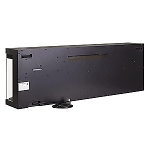 Touchstone Sideline Infinity 3-Sided Smart 50-inch WiFi-Enabled Electric Fireplace - 80045 - Built-in - 60 Color Combinations - 1500/750 Watt Heater (68-88°F Thermostat) - Black - Log & Crystals