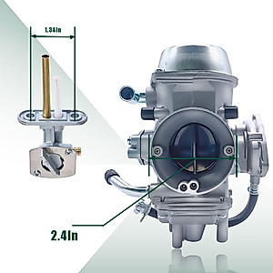 YFM600 Carburetor Carb Kit for Yamaha Grizzly 600 660 YFM600 YFM660 with Fuel Switch Valve Petcock ATV Carb