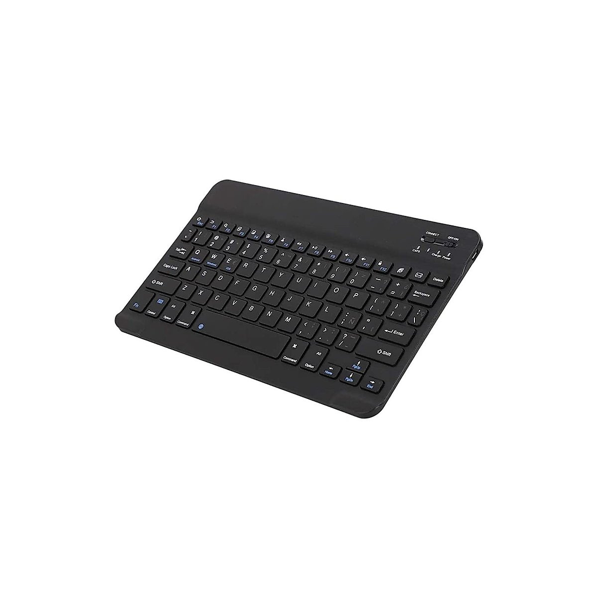 V BESTLIFE Keyboard Spanish English 10.1" Slim Ultra Wide 80-Key Keyboard Bluetooth 3.0 for Android/for iOS/for Win