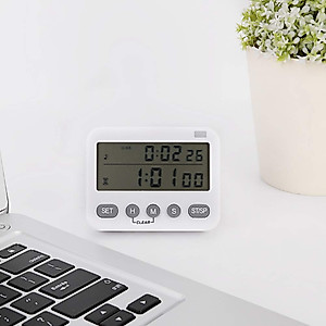 Silent Cooking Timer, Digital Timer Vibrating Alarm Clock Home Kitchen Reminder Clock for Kids Seniors Homework Classroom Yoga Office