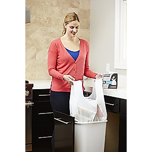 Hippo Sak Handle Trash Bag, with Power Strip, 13 Gallon Tall Kitchen, 90 Count