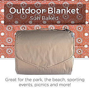 Little Unicorn – Sun Baked Outdoor Blanket | 100% Polyester | Water Resistant | Simple Clean | Wipeable Material | Easy to Carry | Babies and Toddlers | Machine Washable | 5’ x 7’