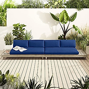 idee-home Outdoor Bench Cushion 42 inch, Patio Bench Cushion Indoor, Patio Furniture Chair Cushion Bench Pad, Porch Swing Cushion with Ties, Bay Window Seat Sofa Garden Replacement Loveseat Cushion