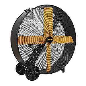 MASTER 48 Inch Industrial High Capacity Barrel Fan - Use for Shop, Garage or Warehouse, All-Metal Construction with OSHA-Compliant Safety Guards, 2 Speed Settings (MAC-48-BDF)