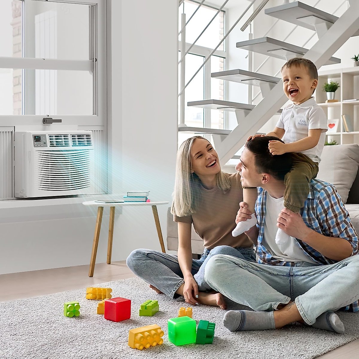 ROVSUN Smart 14000 BTU Window Air Conditioner with WiFi, Energy Saving Window AC Unit with Remote & App Control & Timer Function & Easy Install Kit, for Rooms up to 700 Square Feet, 115V/60Hz, White