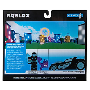 Roblox Action Collection - Legends of Speed by Scriptbloxian Studios: Velocity Phantom Vehicle [Includes Exclusive Virtual Item] for Boys