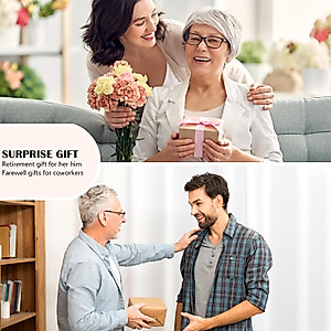 Retirement Gift for Woman, Retirement Gifts for Men Women Farewell Gifts for Coworker Teachers Friends Boss 2024 Leaving Goodbye, Best Cool Happy Retirement Party Decorations Banner Card Candles Gifts