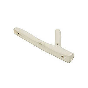 Tsnamay 2Pcs Real Wood Tree Branch Wall Hook, Farmhouse Rustic Decorative Wooden Without Bark Trunk Thickness 1cm-2cm with Screw