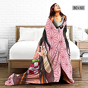 OYYFECC Anime Blanket Throw Flannel Fleece Warm Blankets Comfortable Bedding for Kids Adults Gifts Bed Sofa Living Room 50"X40"