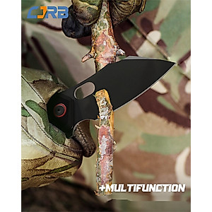 CJRB Folding Pocket Knife Caldera (J1923) AR-RPM9 Powder Steel Blue G10 Handle for Men EDC Camping Hiking Outdoor