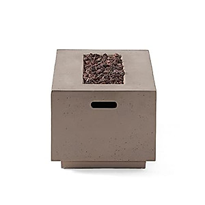 Christopher Knight Home 317511 Aidan Fire Pit, Light Gray