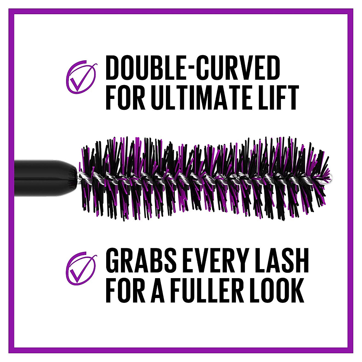 Maybelline The Falsies Lash Lift Washable Mascara Volumizing, Lengthening, Lifting, Curling, Multiplying, Eye Makeup, Ultra Black, 1 Count