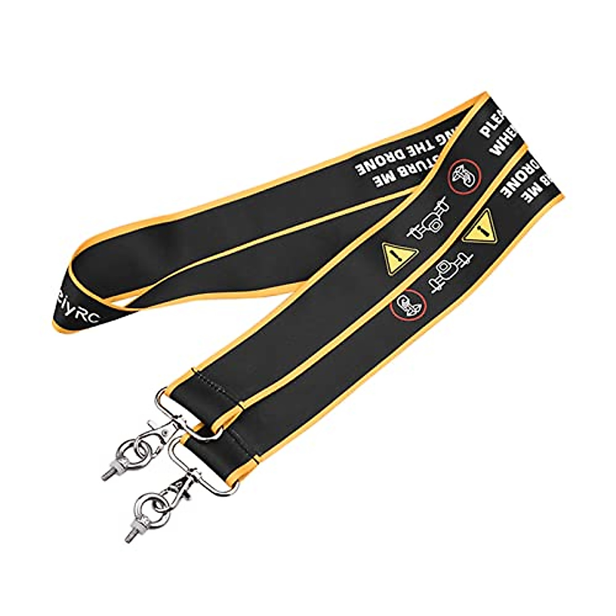 LICHIFIT Widen Lanyard Strap Neck Sling with Warning Sign Drone Accessory for DJI RC PRO/for DJI RC/Mini 3 Pro Remote Controller