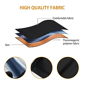 LODAY Waist Trimmer for Men Stomach Trainer Sweat Workout Shaper,Neoprene-Free Slimming Sauna Belt (Blue, Small)