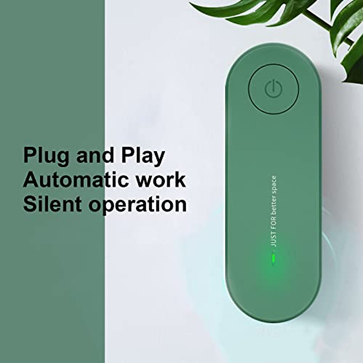 Janzoom Air Purifier, ABS Material, Automatic Operation, 20 Million Negative Ions, Air Filter with Plug and Ions (US Plug)