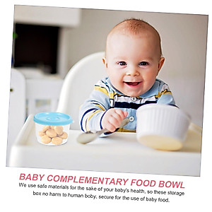 GREENADSCAPE Baby Food Storage Boxes Set of 12 Mini Containers for Baby Food Box Dishwasher Safe Color