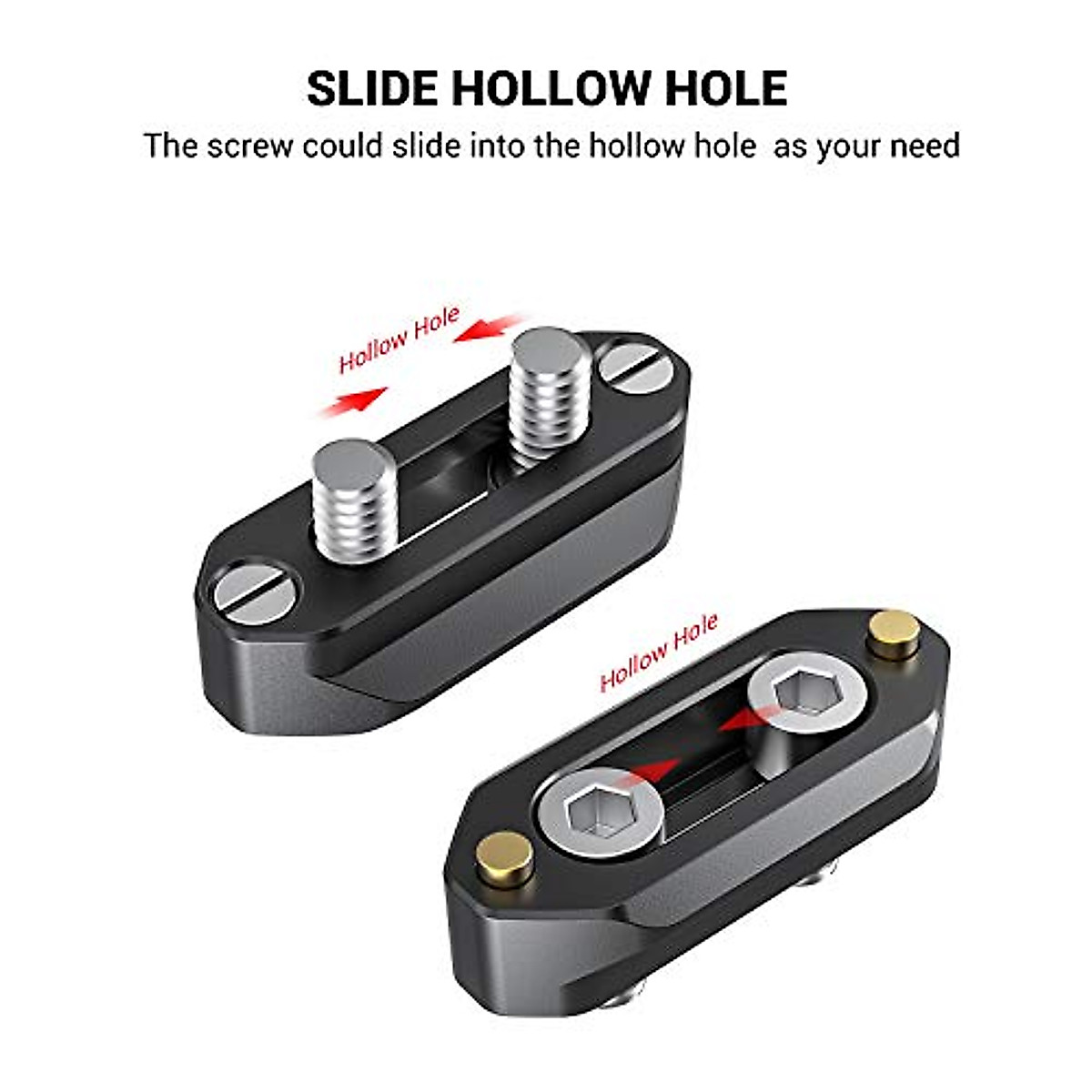 SMALLRIG Quick Release Safety Rail 4cm 1.57 Inches Long with 1/4'' Screws - 1409