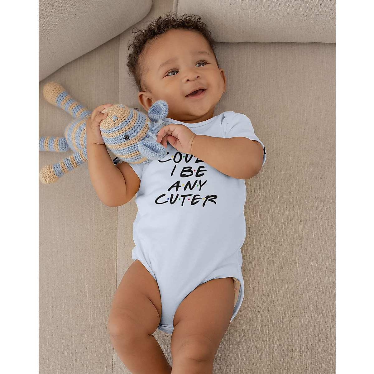 Could I Be Any Cuter Infant Bodysuit Funny 90s Show Baby Girl Boy Cloth Outfit Pink 6M