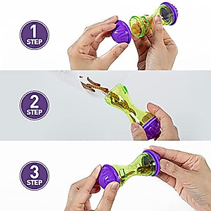 REPTIZOO 2 PCS Bearded Dragon Toys Reptile Feeder Toy, Bearded Dragon Accessories Reptile Terrarium Tank Decor for Lizard, Bearded Dragon, Gecko, Small Animals