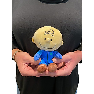 JINX Official Peanuts Collectible Plush Charlie Brown, Excellent Plushie Toy for Toddlers & Preschool, Super Cute Blue Astronaut Snoopy Team