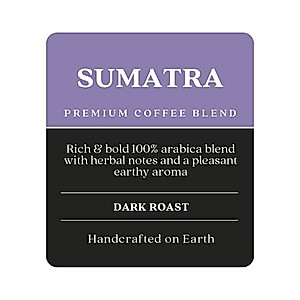 Copper Moon Whole Bean Coffee, Dark Roast, Sumatra Blend, 2 Lb