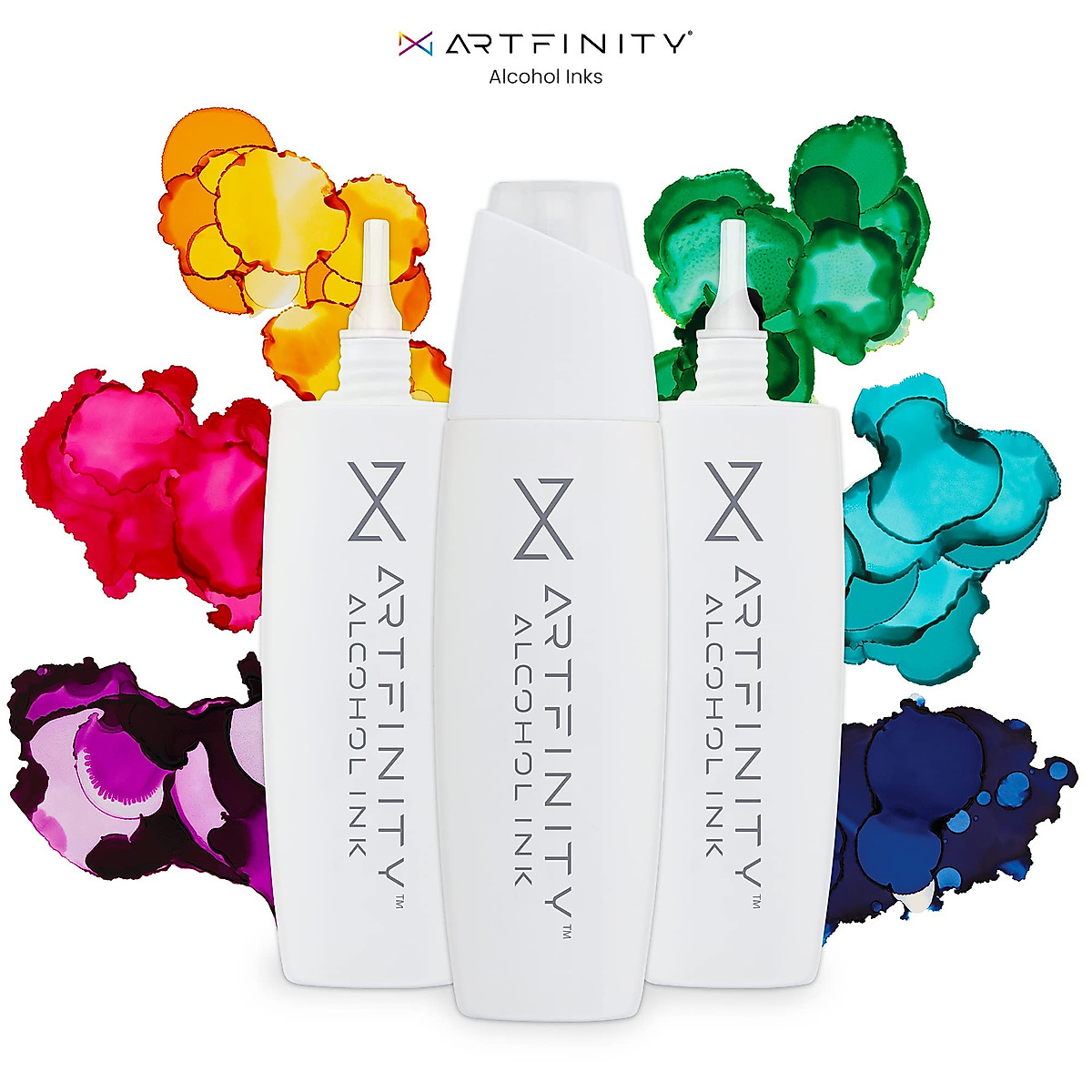 Artfinity Alcohol Inks 3 Pack - Vibrant, Professional, Dye-Based Alcohol Inks for Artfinity Alcohol Markers, Artists, Drawing, & More! - Leaf Green G1-6