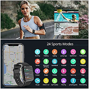 FACOI Smart Watch for Mens Women - Android Smart Watch for Android Phones iPhone Compatible with Call Receive/Dial, Activity Tracker with Waterproof Heart Rate Sleep Monitor Pedometer