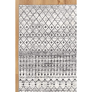 Home Culture Machine Washable Area Rug, Non-Shedding, Geometric Pattern Area Rug for Livingroom, Kitchen, Dining, Office, Low Pile, Pet Friendly Andre Rug, 6'6''x9'5''