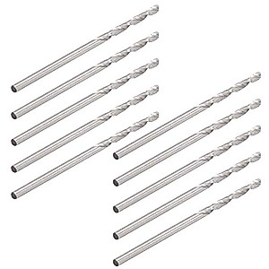 10Pcs High Speed Steel Cobalt Drill Bit Set, 1.75mm/0.07in Twist Drill Bit Small Straight Shank Pearl Drilling Machine Tools, for Pearl Beads Punching, Jewelry Processing