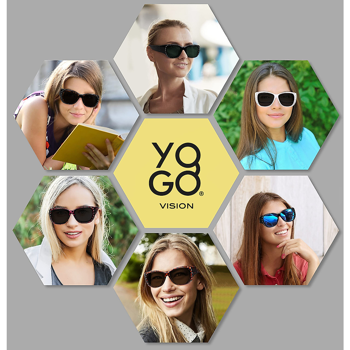 Sunglasses that Fit Over Glasses for Women UV Protection Polarized and Night Vision Fitover Eyeglasses