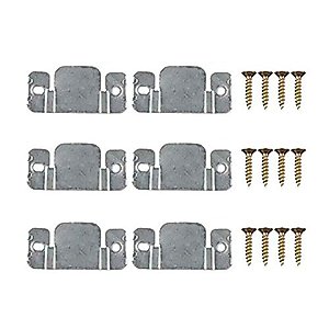 AKOAK 6 Pcs Metal Sectional Sofa Connectors Sectional Connectors Furniture Interlock with 12 Pcs Screws