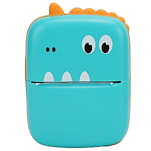 Wisoqu Pocket Printer, 200DPI Inkless Black White Printing BT Portable Thermal Printer with Fun Print App, for iOS and