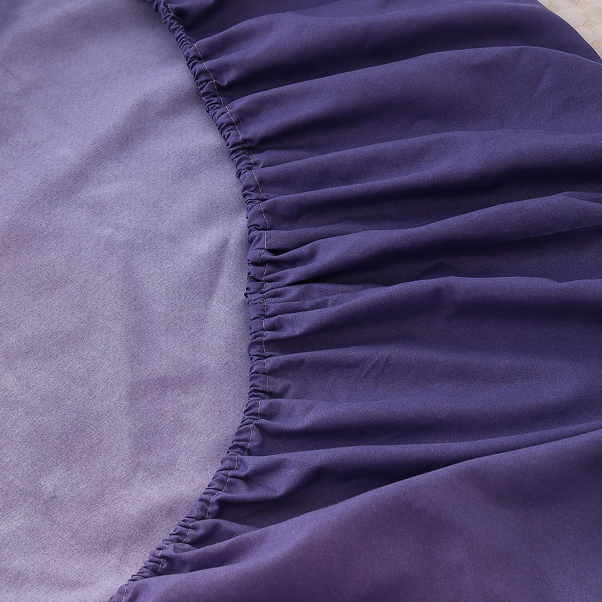 Mengersi Gradient Sheet Set,Purple Pink Fitted Sheet,Flat Sheet,Pillowcases, Extra Soft - Deep Pockets - Easy Fit - 4 Piece Set,Full Size (FS638sheet set)