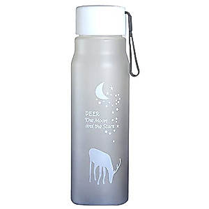 Grebest 19 oz Leakproof Water Bottle, Water Cup Wide Mouth PC Unbreakable Lidded Drinking Jug Household Supplies for Home,School,Office, Gym, Outdoor