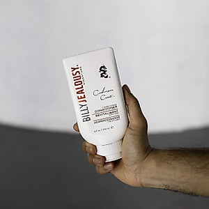 Billy Jealousy Cashmere Coat Hair Conditioner for Men, Strengthening & Hydrating Conditioner Infused with Peppermint, Lemon Fruit & Swertia Extract Ideal for Fine, Thinning Hair, 8 Fl Oz