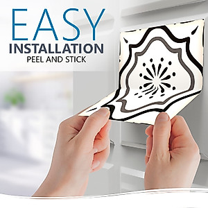 Mi Alma Peel and Stick Tile Backsplash Stair Riser Decals DIY Tile Decals Mexican Talavera Home Decor Staircase Decal Tile Stickers Decals Pack of 24 Tiles 7''W x 7''L Each Tile(My Tile)