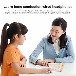 GOSANO Bone Conduction Headphones, Open Ear Sports Headphone, with IP8 Waterproof Sweatproof and Noise Reduction Microphone, for Running, Sports, Fitness,Black